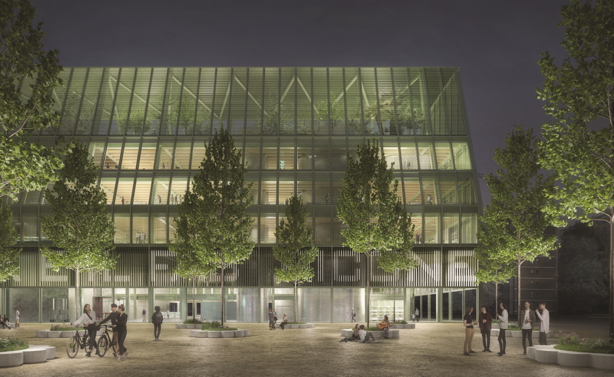 La nuova BEIC, un padiglione nel parco di Porta Vittoria